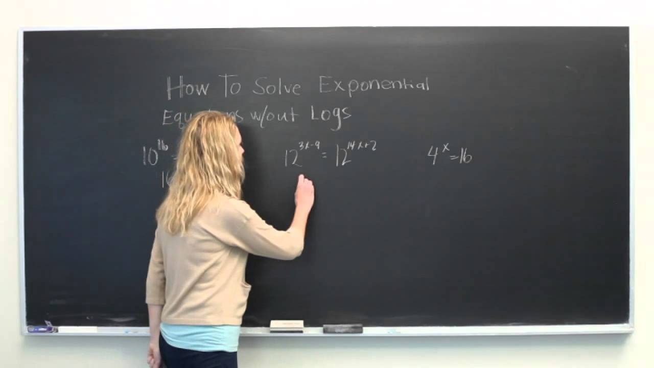 How to Solve Exponential Equations Without Using Logarithms
