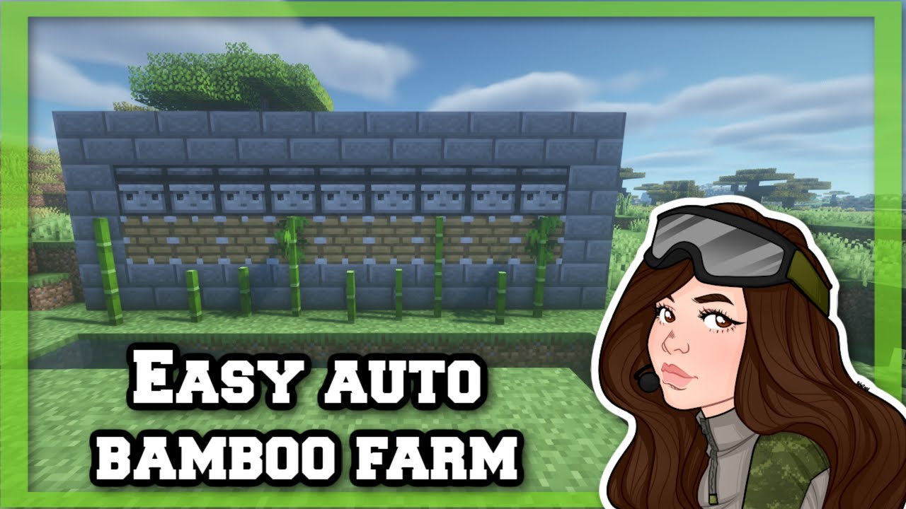 Easy 1.18 Automatic Bamboo Farm Tutorial| Minecraft Java + Bedrock