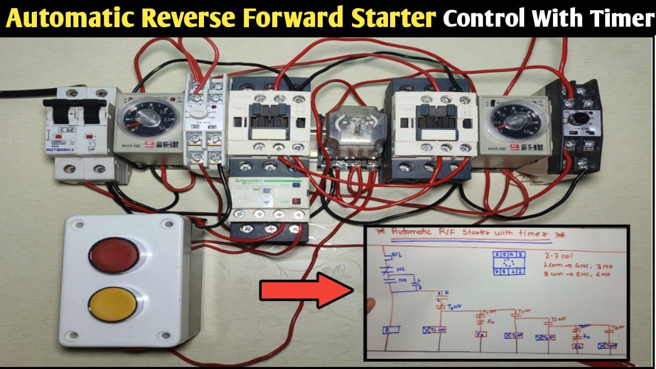 Automatic Reverse Forward Starter Control With Timer! Automatic Starter Control with Timer