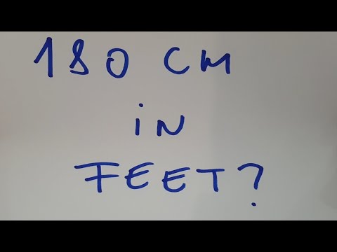 180 cm in feet?