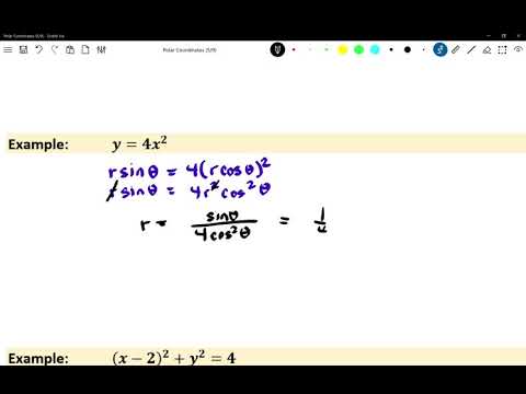 Convert Cartesian Equations to Polar Coordinates
