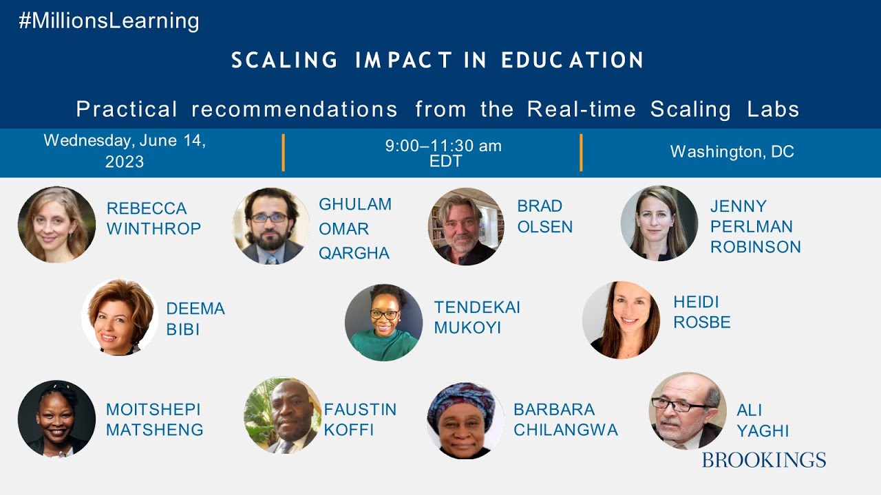 Scaling impact in education: Practical recommendations from the Real-time Scaling Labs
