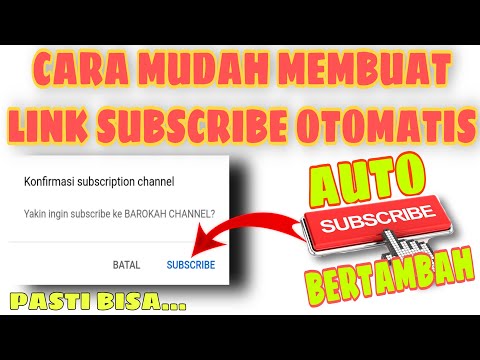 Cara Membuat Link Subscribe Otomatis Terbaru | Tutorial YouTube Pasti Banyak Yang Subscribe