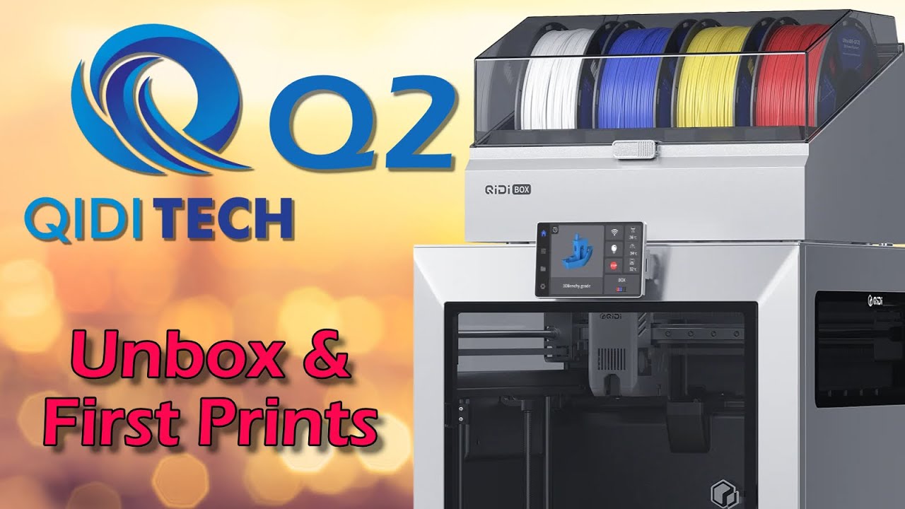 Qidi Q2 Box Combo Unboxing and First Print