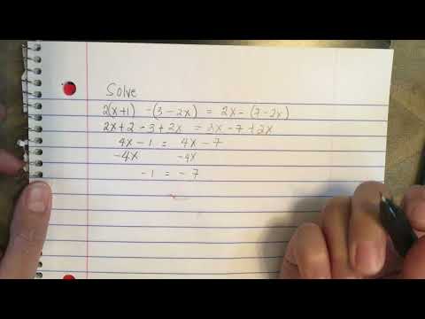 Solving equation with no solutions