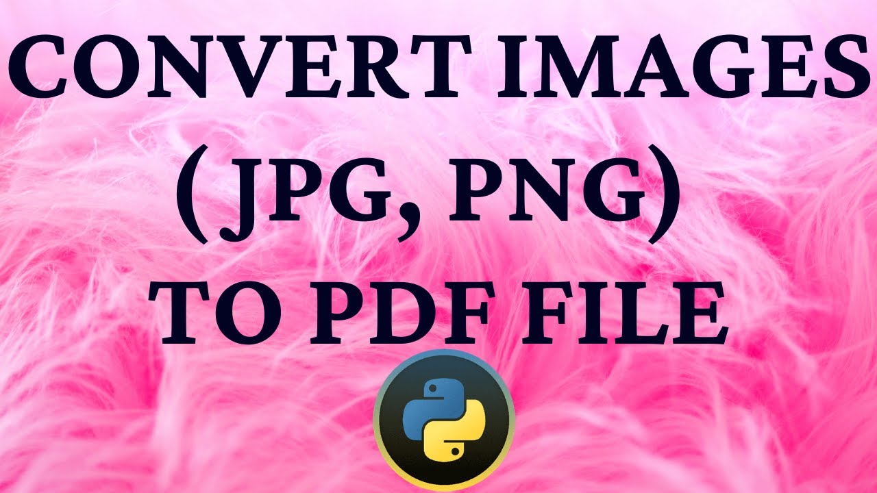 How to convert image to pdf using python?