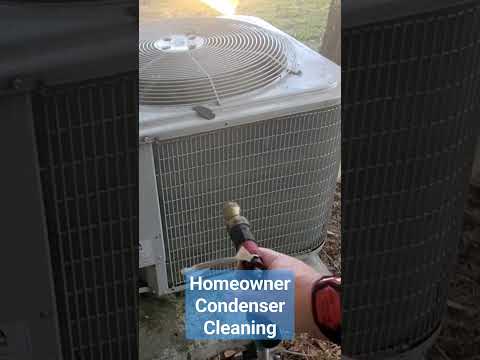 DIY'ers stop taking your fan tops off to clean condenser coils! #hvac #diy #hacks #cleaning