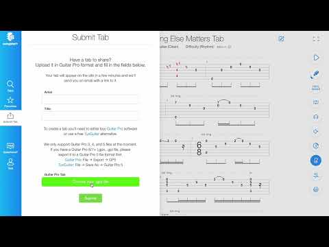 Songsterr Web App Walkthrough