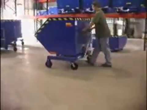 Vestil Portable Steel Hopper - 2000-lb. Capacity, 1 1/2 Cubic Yard Volume, Model# P-HOP-1.5