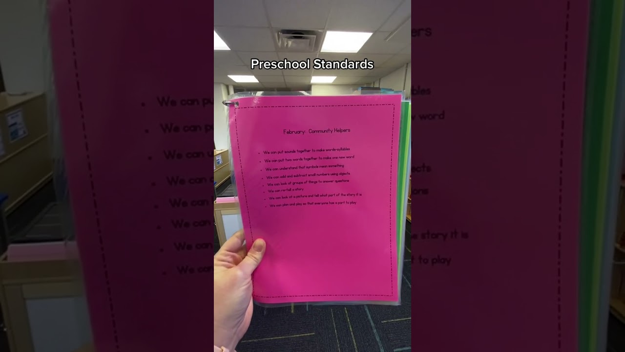 I turned all of the Ohio Early Learning Standards into We Can Statements and broke them into months