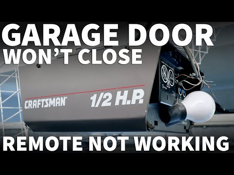 Craftsman Garage Door Opens but Won't Close - Garage Door Not Closing Fix Replace Main Circuit Board
