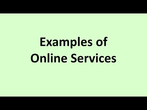 Examples of Online Services