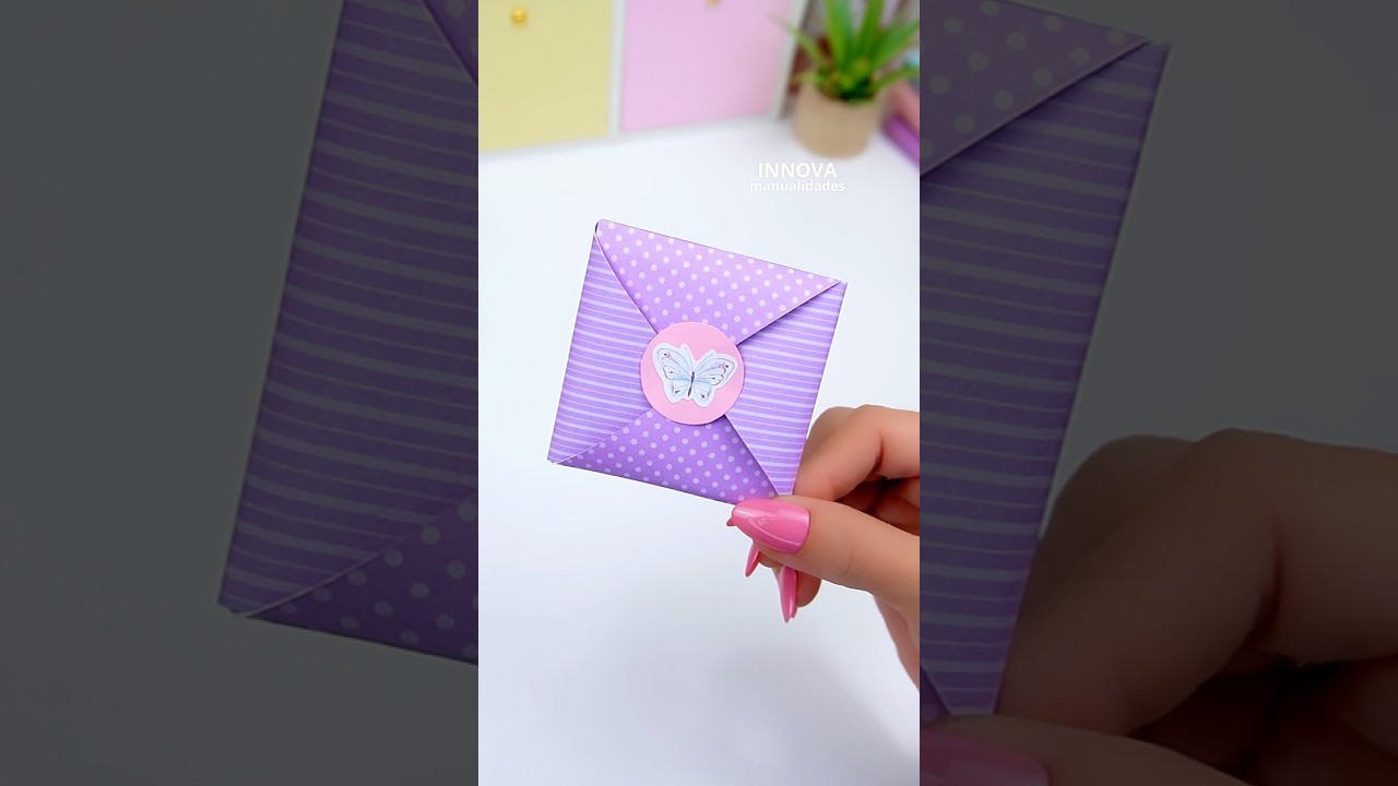 DIY Mini Caja para Envolver Regalos 🎁 Manualidades de Papel Fáciles #diy #manualidades #regalos