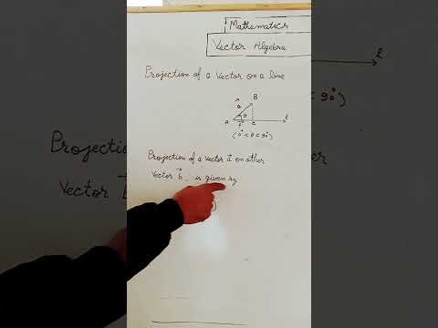 Vactor Algebra chapter#Mathshorts2023 #Projection of a Vactor in a line