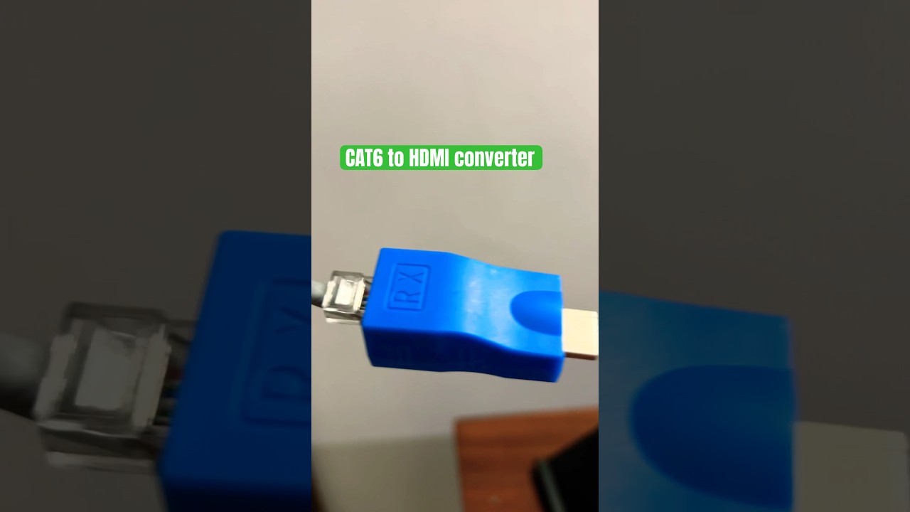 Video converter for your media long transmission | LAN cable to HDMI converter #lancable #hdmicable