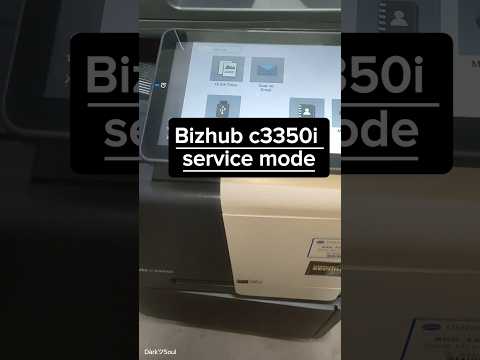 Konica minolta Bizhub c3350i service mode #foryou #printer #asmr #repair#machine