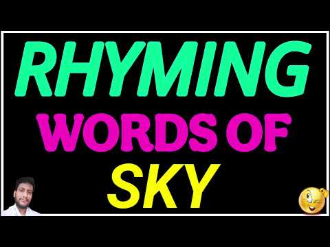 Sky rhyming words | sky ka rhyming word kya hai | 5 Rhyming word of sky