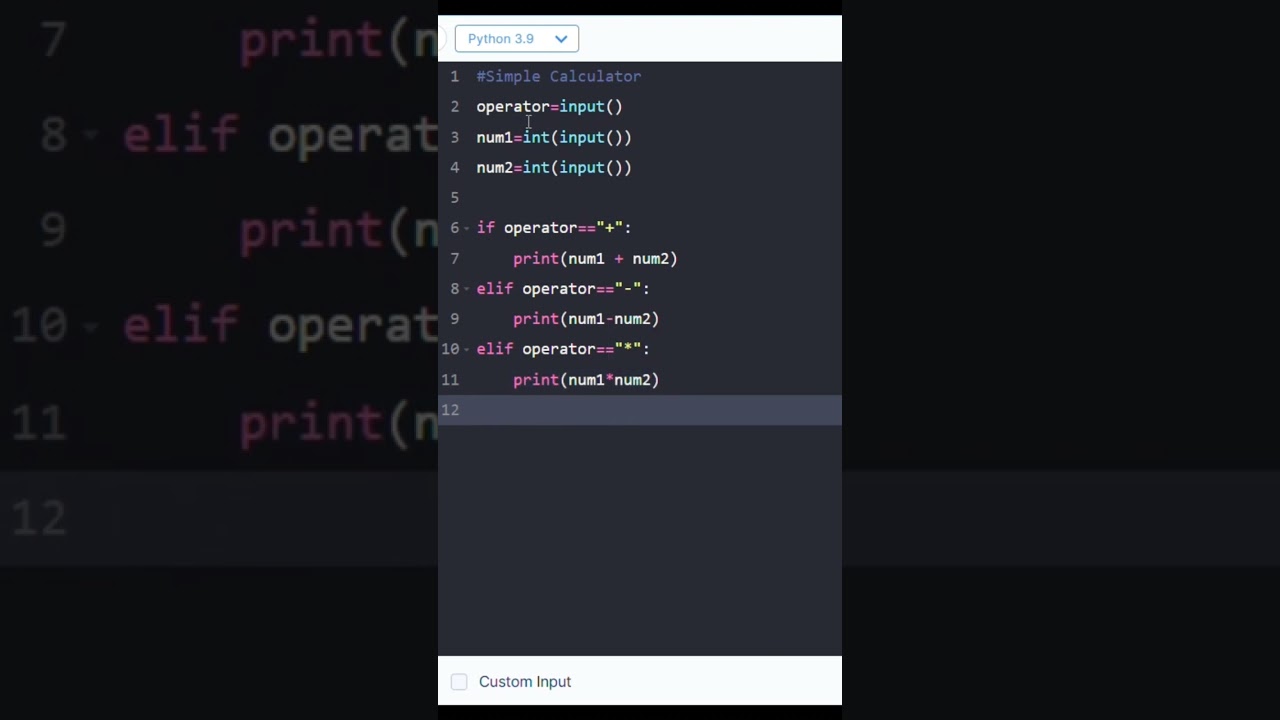 Simple Calculator | Python | #python #code #coding #ccbp#nxtwave #programming