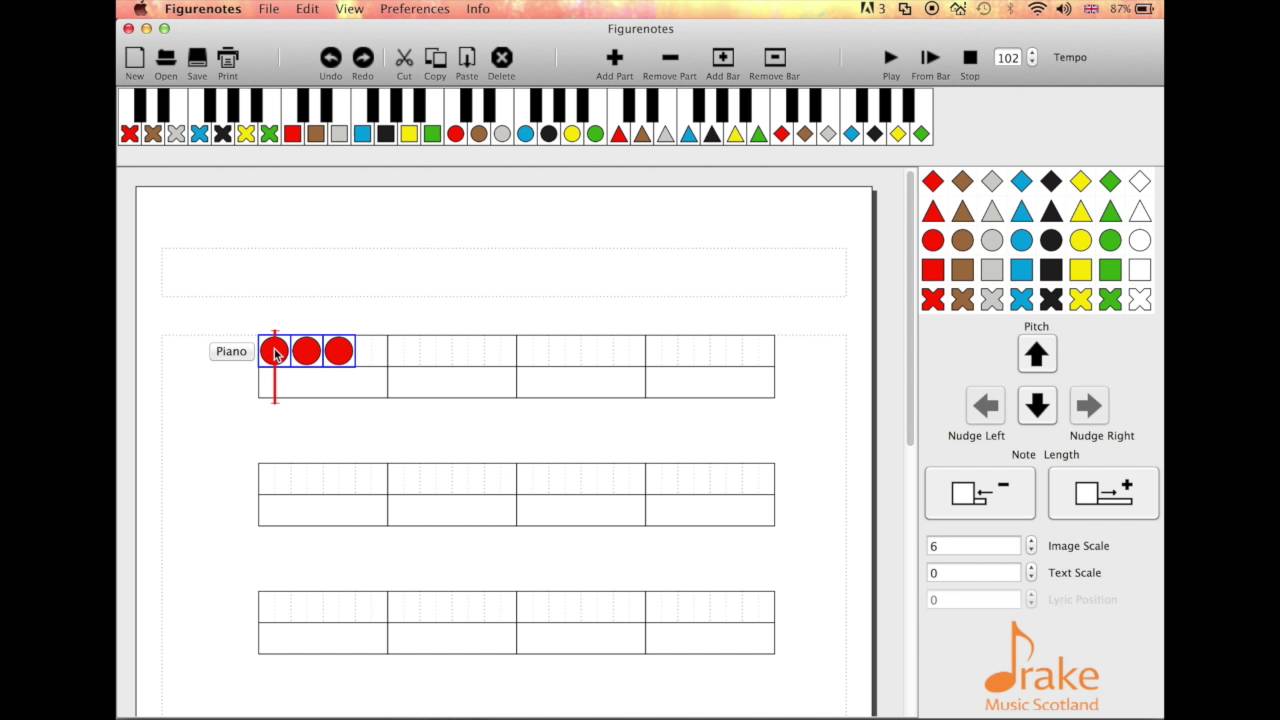 Figurenotes Software - How to...Create Triplets