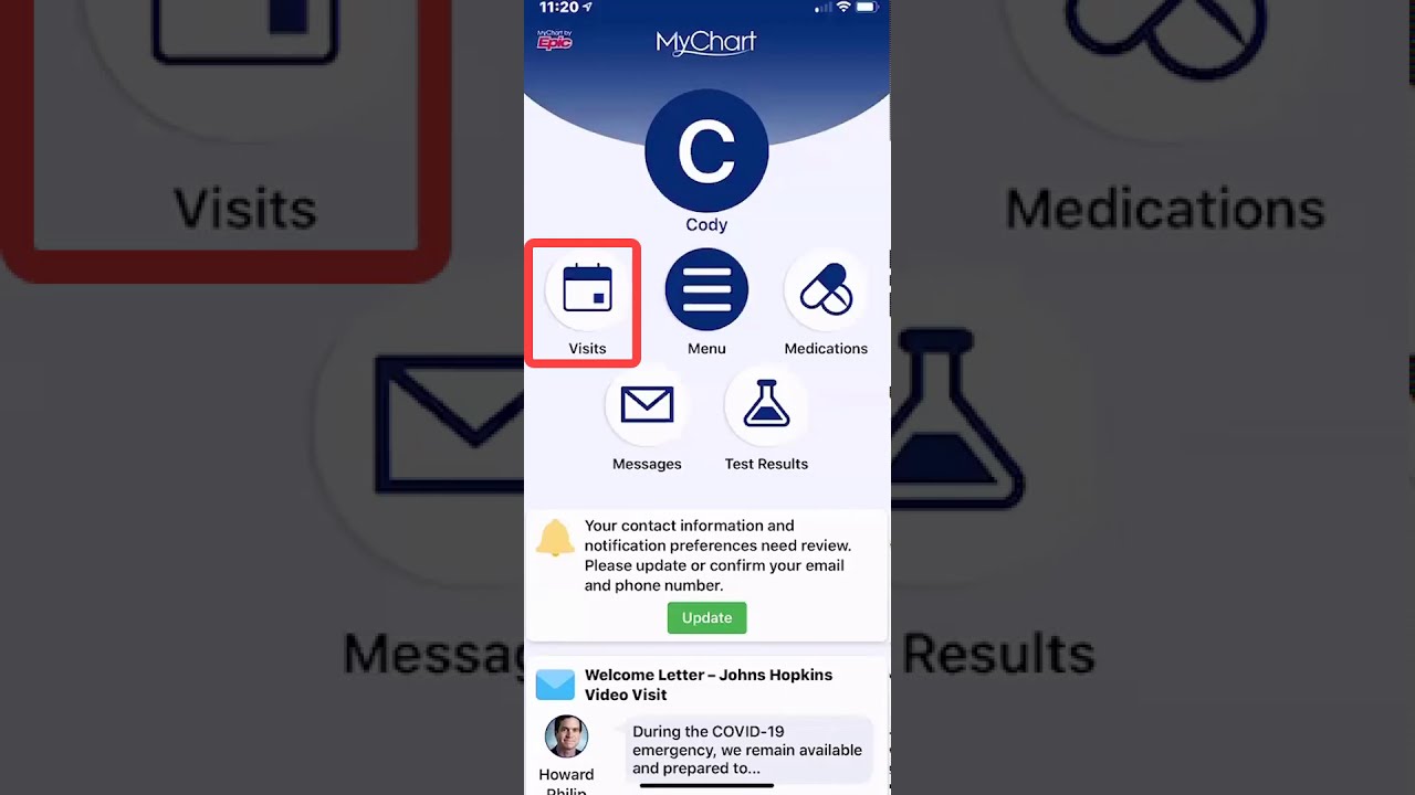 Getting Ready for Your Video Visit Using the MyChart App
