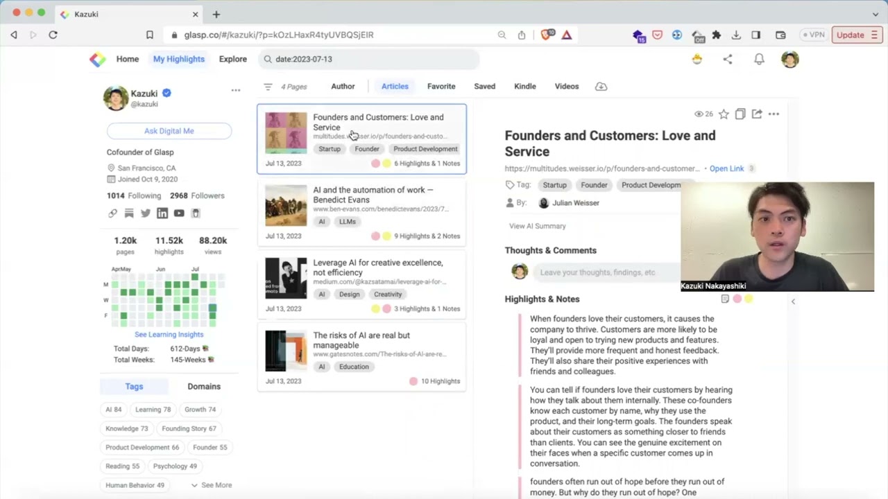 How to Use Glasp Search Function