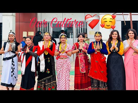 Our Culture is Our Identity 🫶❤️🥰// Gyan Jyoti College 🥰//Usha and Cousins