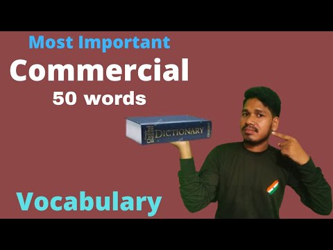 most important commercial 50 words vocabulary in Bengali