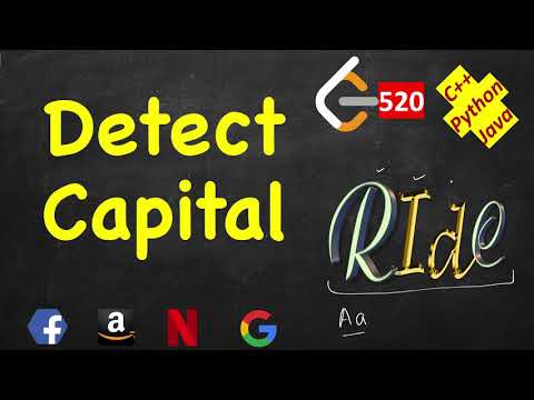 Learn Detect Capital | LeetCode 520 | C Java Python - Mind Luster