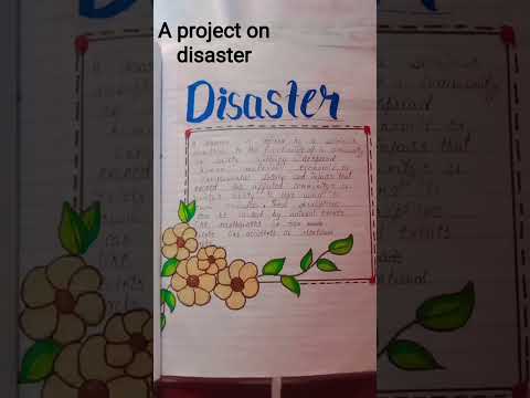 a project on disaster management#disaster🙃