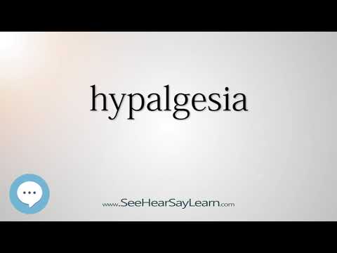 hypalgesia - Smart & Obscure English Words Defined 👁️🔊🗣🧠✅