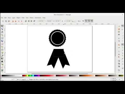 Drawing a simple badge in Inkscape | inkie30