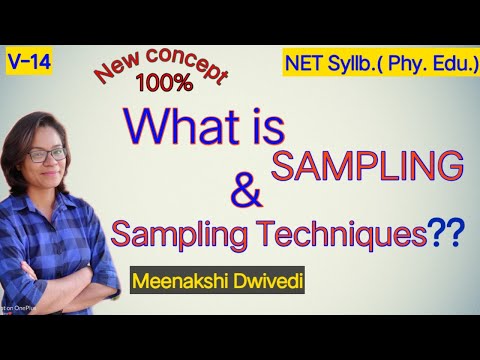 What are the sample and sampling techniques? What is the difference ...