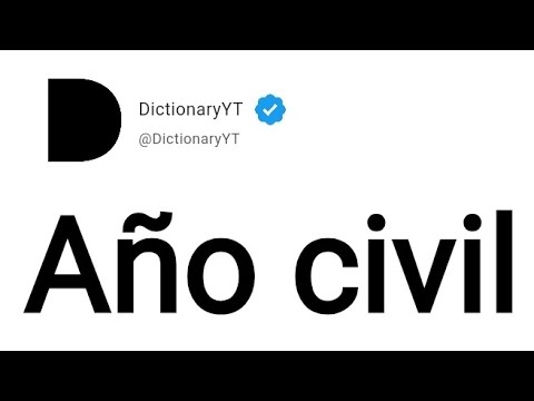 Año civil Meaning in English