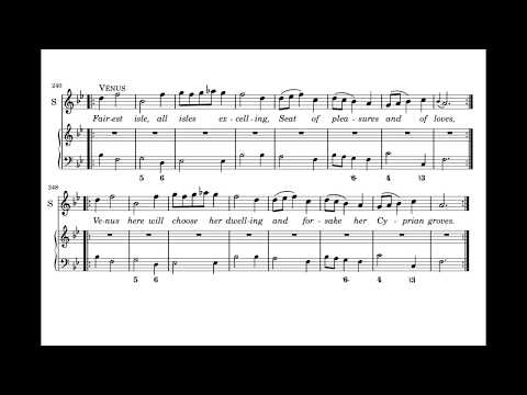 Fairest Isle (King Arthur - H. Purcell) Score Animation