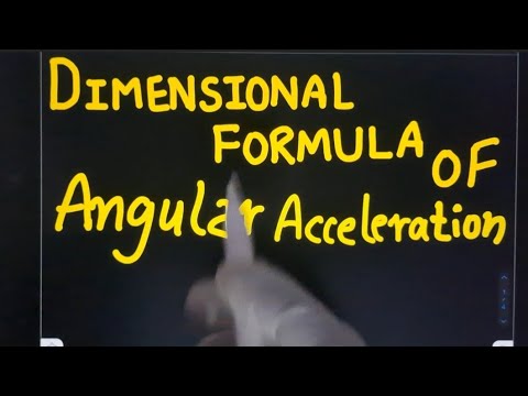 Trick to Find Dimensional Formula of AngularAcceleration #class11 #physics #dimensions 😊