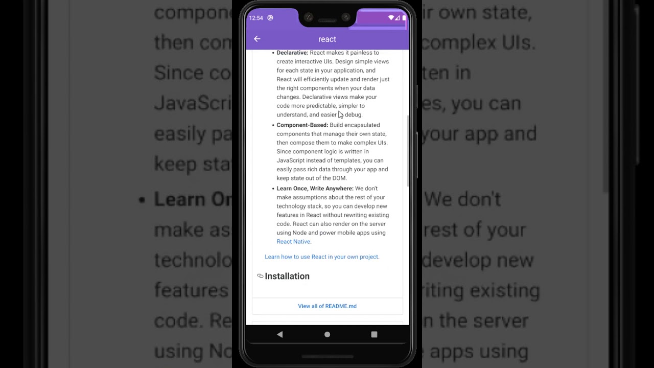 react native github api