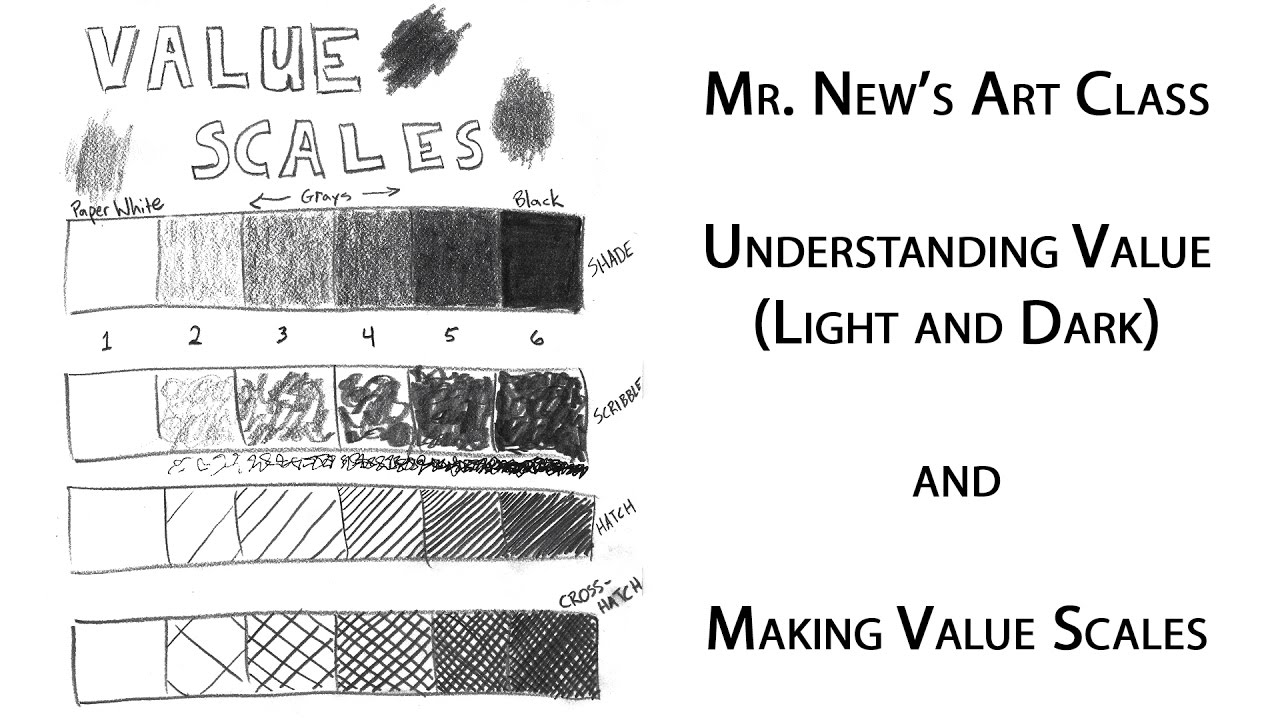 Understanding Value (Light and Dark) and Drawing Value Scales - Weekly Art Lessons Vol. 03