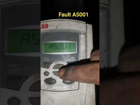 Abb drive A5001 fault code how to rectify this fault #tech #electrical #leaning #drive