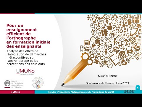 Pour un enseignement efficient de l’orthographe en formation initiale des enseignants (Marie Dumont)