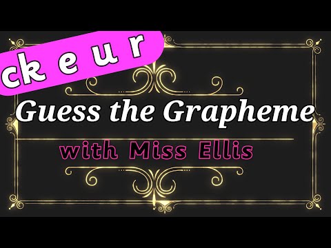 GUESS the Grapheme | ck e u r | Phonics Phase 2 Game | Miss Ellis 💜