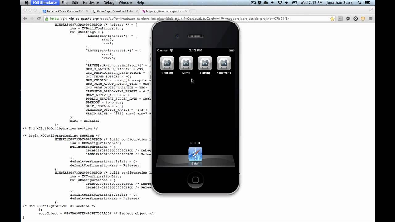 Possible Fix for PhoneGap Cordova Xcode Build Error