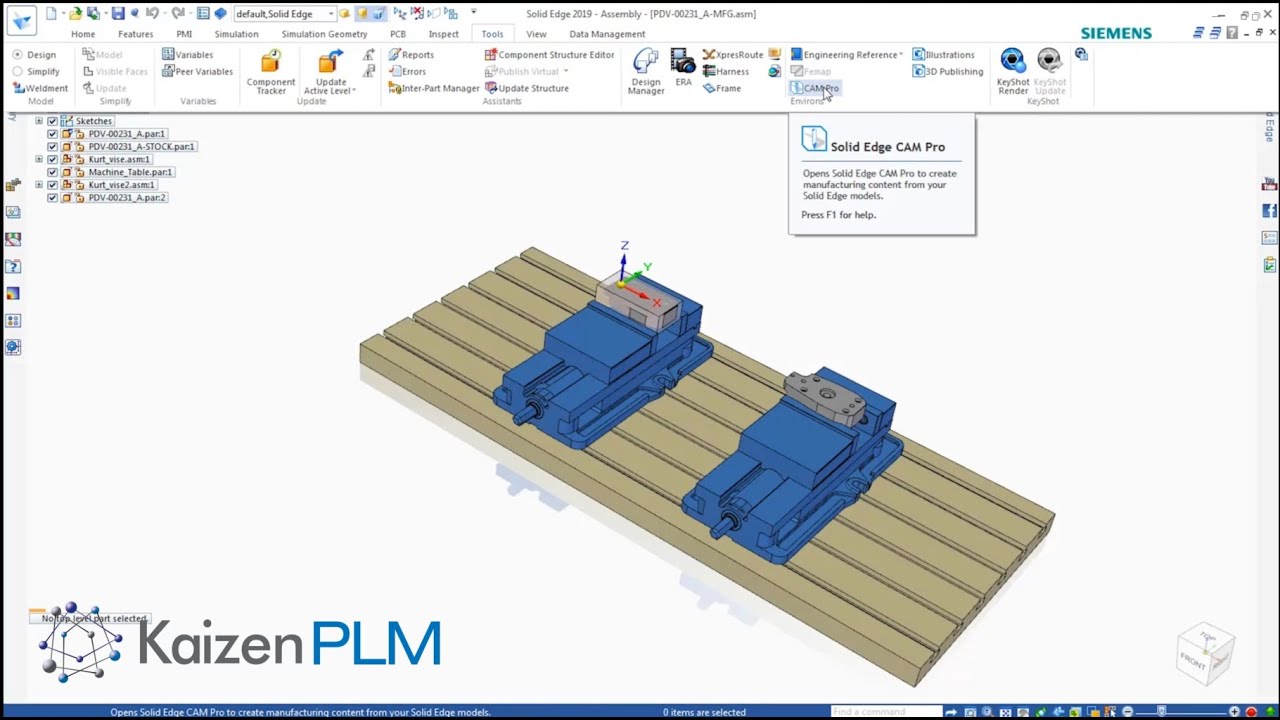 Solid Edge - CAM Pro 2019