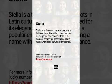 Discover the Meaning of Names! 🌍✨ #NameMeaning #BabyNames #UniqueNames #stella