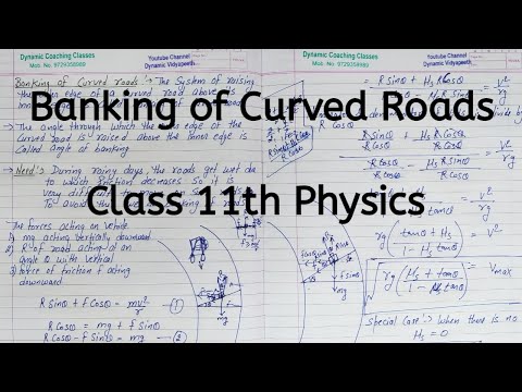 Banking of Curved Roads | Chapter 4 | Laws of Motion | Class 11 | Physics