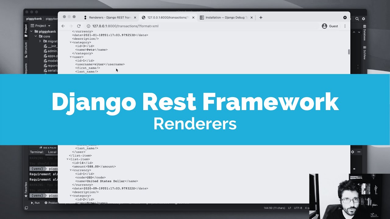 Django Rest Framework Renderers - DRF Tutorial - Part 6