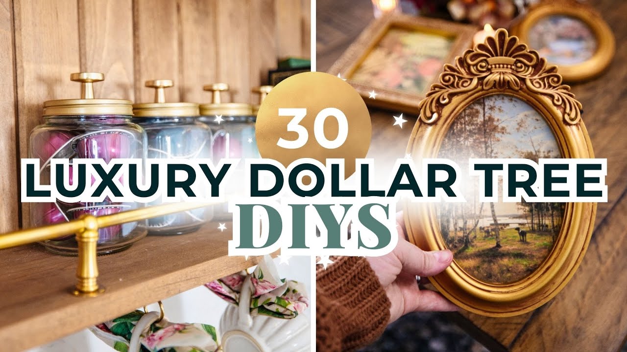 30 DIY Luxury Home Decor Dollar Tree Dupes