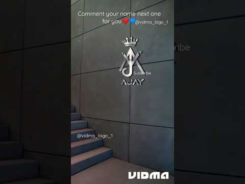 Ajay name logo | #@vidma_logo_1 | comment your name |#shorts #ajay #viral
