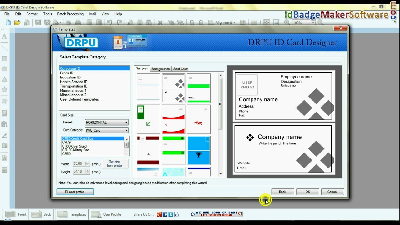 Use Batch Processing Series feature: DRPU ID Card Design Software