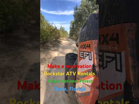 Make memories with our off-road adventure tours at Rockstar ATV Rentals 352-340-2064 side by side
