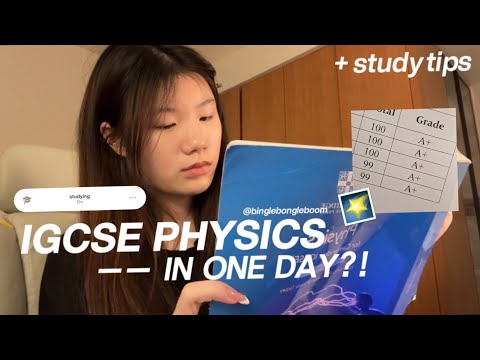 studying the whole igcse physics syllabus in *one day* + study tips